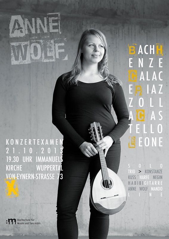 Anne Wolf - Konzertexamen - Dieter Dudek - multimedia design